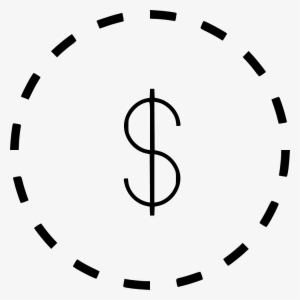 Dashed Circle Dollar - Icon - 980x980 PNG Download - PNGkit