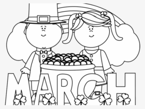Patricks Day Clipart Marchclip - Saint Patrick's Day Clip Art Black And ...