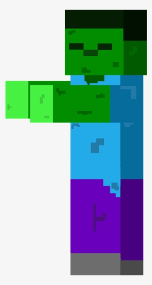 Taking Damage - - Minecraft Zombie 2d Png - 1600x1131 PNG Download - PNGkit