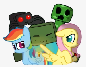 Bristlestream, Creeper, Crossover, Fluttershy, Minecraft, - Fluttershy ...