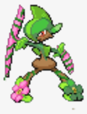 Floral Gallade - Gallade Sprite - 420x420 PNG Download - PNGkit