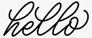 Download 'hello' Lettering - Line Art - 1337x611 PNG Download - PNGkit