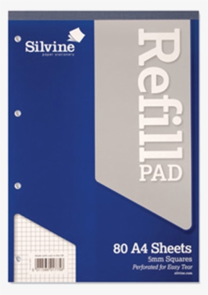 Refil-pads - Silvine A4 Refill Pad - Lined - 600x600 PNG Download - PNGkit