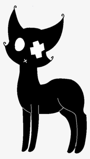 Shadow Cats Watercolor Png - Black Cat Drawing Cute - 500x405 PNG ...