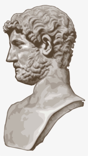 Vector Illustration Of Roman Emperor Hadrian Built - Giclee Painting ...