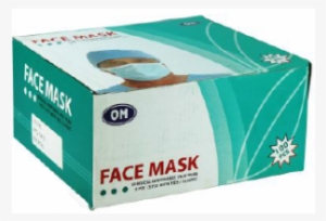 Om Face Mask 3ply - Disposable Mask Packaging - 300x400 PNG Download ...