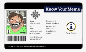 Kym Identification Card - Identification Meme - 898x564 PNG Download ...