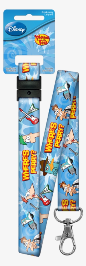 Phineas & Ferb Lanyard Keychain - Lanyards:disney- 21" Breakaway ...