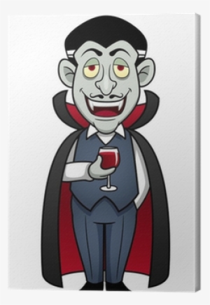 Illustration Of Cartoon Count Dracula With Glass Of - Count Dracula ...