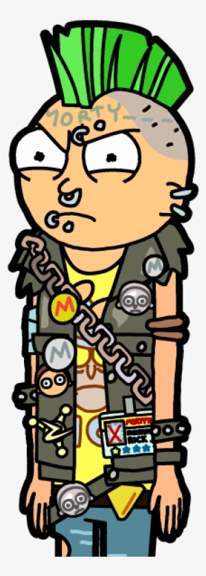 Rick And Morty Clipart Buff - Rick And Morty Punk - 300x600 PNG ...