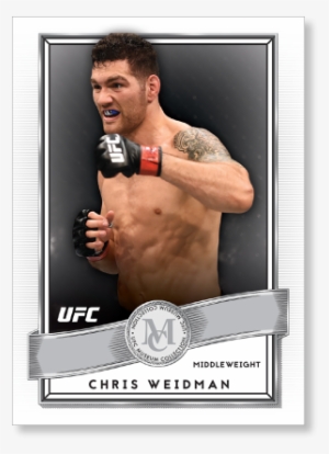 Chris Weidman 2016 Ufc Museum Collection Base Poster - Frank Mir Signed ...