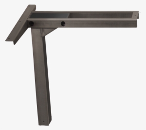 Metallic Stand Up Desk Frame Left Side - Rain Gutter - 1623x562 PNG ...