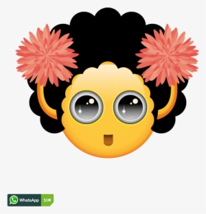 Cheerleader Clipart Emoji - Smiley Cheerleader - 500x500 PNG Download ...