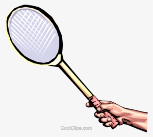Badminton Racket Royalty Free Vector Clip Art Illustration - Badminton ...