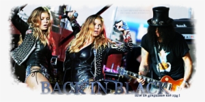Back In Black - Fergie Y Slash - 815x442 PNG Download - PNGkit