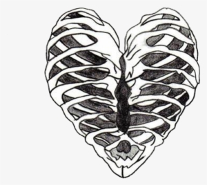 Art, Artistic, Beauty, Brain, Cool, Drawing, Drawings, - Skeleton Heart ...