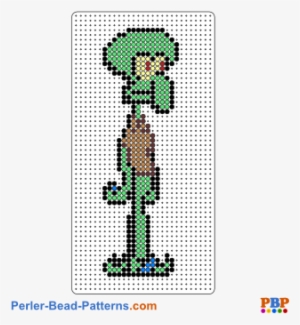 Perler Bead Pattern Squidward Tentacles - Minecraft Squidward Pixel Art ...