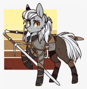 D-dyee, Crossover, Geralt Of Rivia, Ponified, Safe, - 998x1024 PNG ...