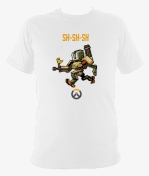 Overwatch Bastion 8 Bit - Fat White Family Merch - 582x680 PNG Download ...