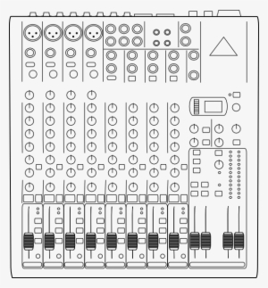 Small - Mixing Board Clip Art - 552x595 PNG Download - PNGkit