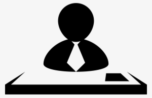 Office Worker Silhouette Vector - Office Worker Icon Png - 400x399 PNG ...