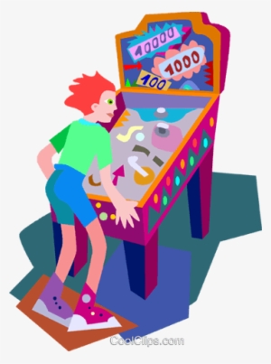 Pinball Machine Royalty Free Vector Clip Art Illustration - Pinball ...