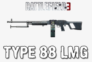 Machine Guns Type 88 Lmg - Battlefield 3 - 500x400 PNG Download - PNGkit