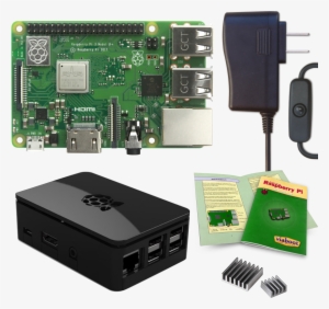Viaboot Raspberry Pi 3 B Power Kit With Premium Black - Designspark Raspberry Pi 3 Case, Black ...
