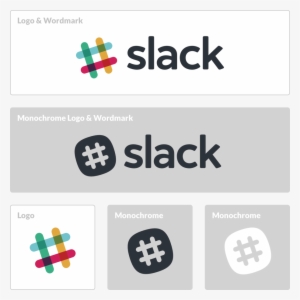 The Colored Version Of Slack Logo & Wordmark On A White - Responsive ...