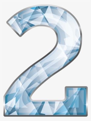 Crystal Number Two Png Clipart Image - Crystal Numbers Png - 458x600 ...