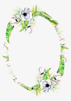 Hand Painted Retro Mirror Edge Pattern Png Transparent - Portable ...