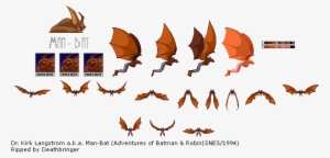 Man-bat - Man Bat Sprite Sheet - 620x298 PNG Download - PNGkit
