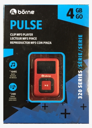 Borne Pulse Clip Mp3 Player 4gb - Mp3 Player - 500x500 PNG Download ...