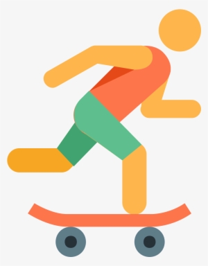 This Is A Drawing Of A Person On A Skateboard Moving - Skateboarding ...