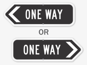 R6-1 One Way Arrow - Blank One Way Sign - 1801x602 PNG Download - PNGkit