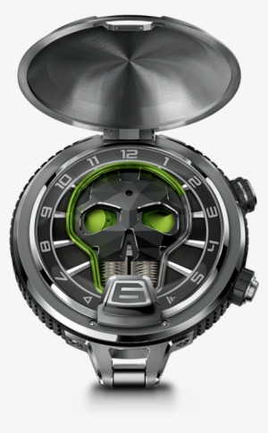 Skull Pocket - Analog Watch - 542x725 PNG Download - PNGkit