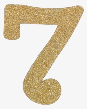 Glitter Number 7 Png - 600x600 PNG Download - PNGkit