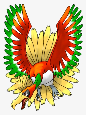 Ho-oh Drawing - Ho-oh - 753x992 PNG Download - PNGkit