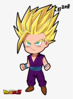 Gohan Ssj2 Chibi By Krizeii On Deviantart - 400x533 PNG Download - PNGkit