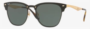 Gafas Ray Ban Marco Gold - Blaze Clubmaster Gold - 450x652 PNG Download ...