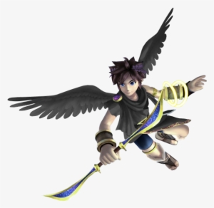Kid Icarus Ssb4 Sprite 2 - Dark Pit - 384x384 PNG Download - PNGkit