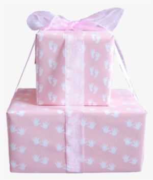 Baby Girl Wrapping Paper Pastel Pink Baby Gift Wrap - Gift Wrapping ...