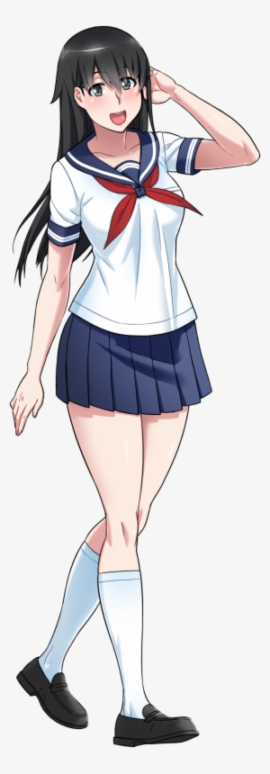 Senpai Chan Full - Taeko Yamada From Yandere Simulator - 2523x7238 PNG ...