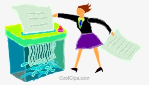 Woman Shredding Paper - Papier Schreddern - 480x275 PNG Download - PNGkit