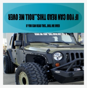 If You Can Read This Roll Me Over Jeep Windshield Decal - Jeep ...