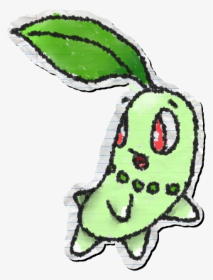 Got Bored And Drew Chikorita - 2879x3407 PNG Download - PNGkit