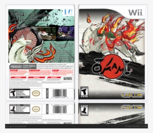 Download Png - Okami Wall Scroll - Amaterasu - 500x350 PNG Download ...