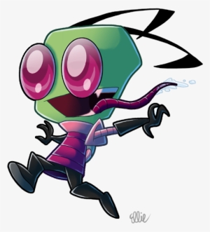 Evil Cuteness By Windwo1f - Invader Zim Chibi Transparent - 633x806 PNG ...