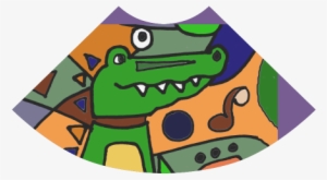 Funny Funky Alligator Playing Guitar Abstract Art Atalanta - Cool Funky ...