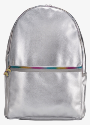 Picture Of Silver Metallic Backpack - Backpack - 550x550 PNG Download ...